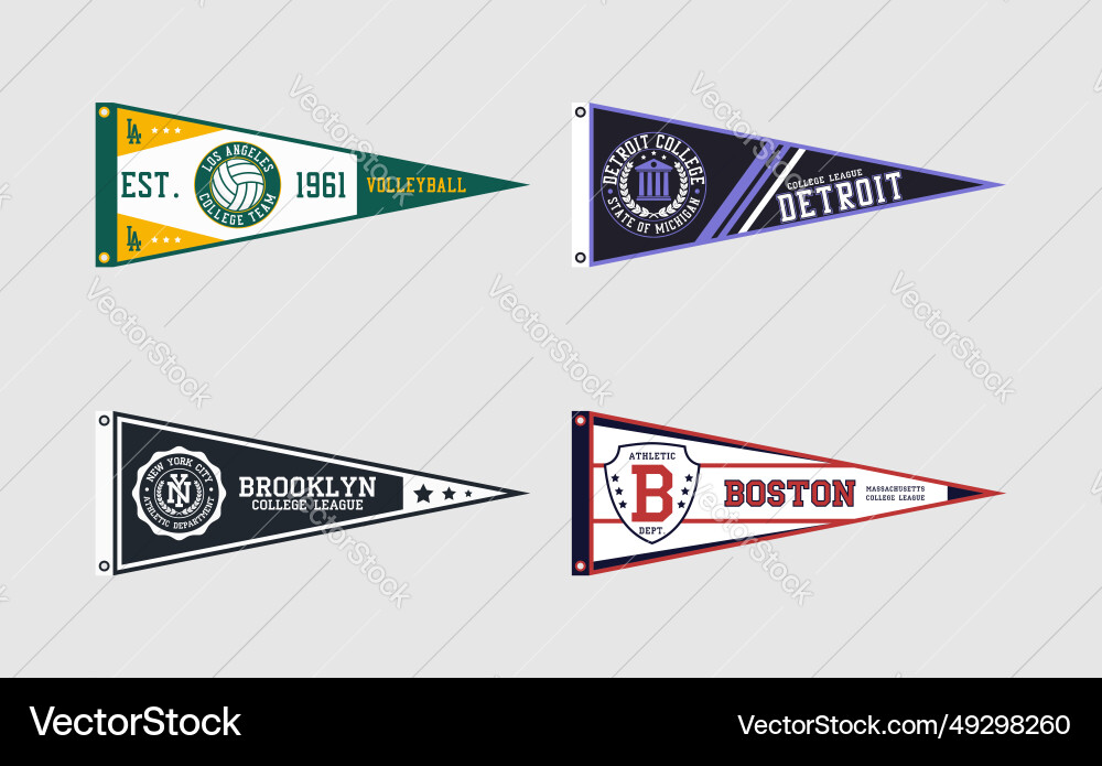 College Pennant Vector Images (over 140)