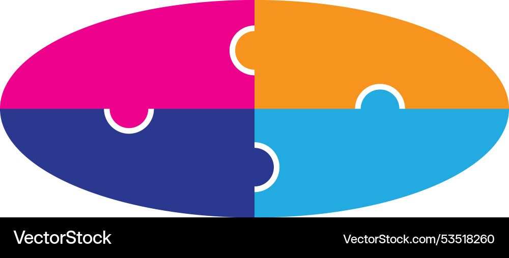 Puzzle logo Royalty Free Vector Image - VectorStock