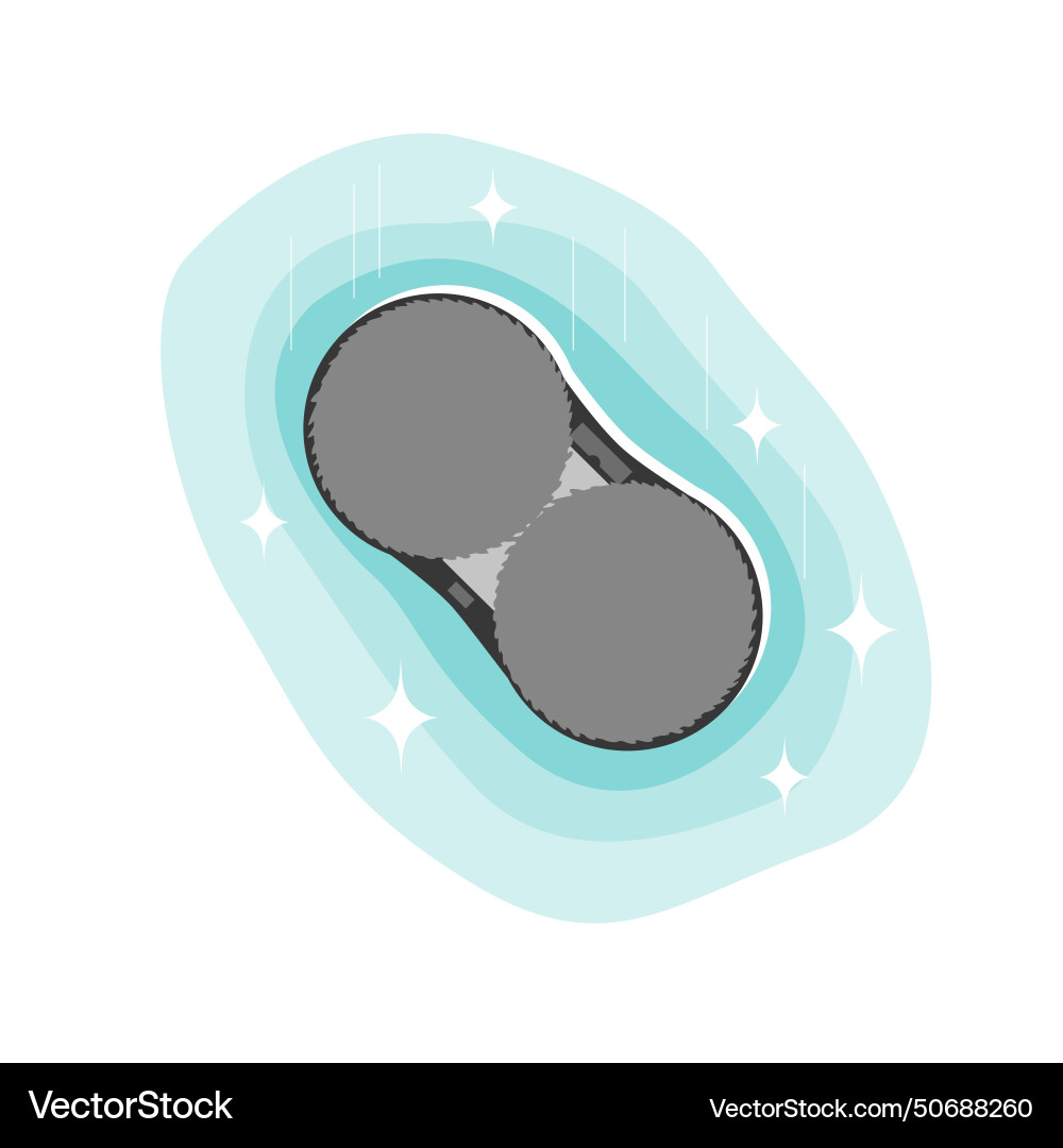 Window cleaning robot the glass Royalty Free Vector Image