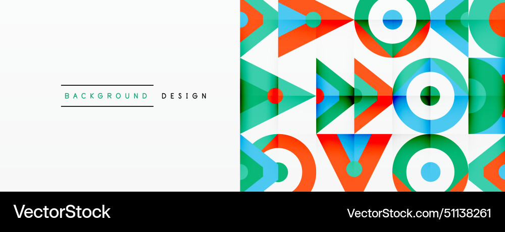A colorful geometric pattern with arrows Vector Image