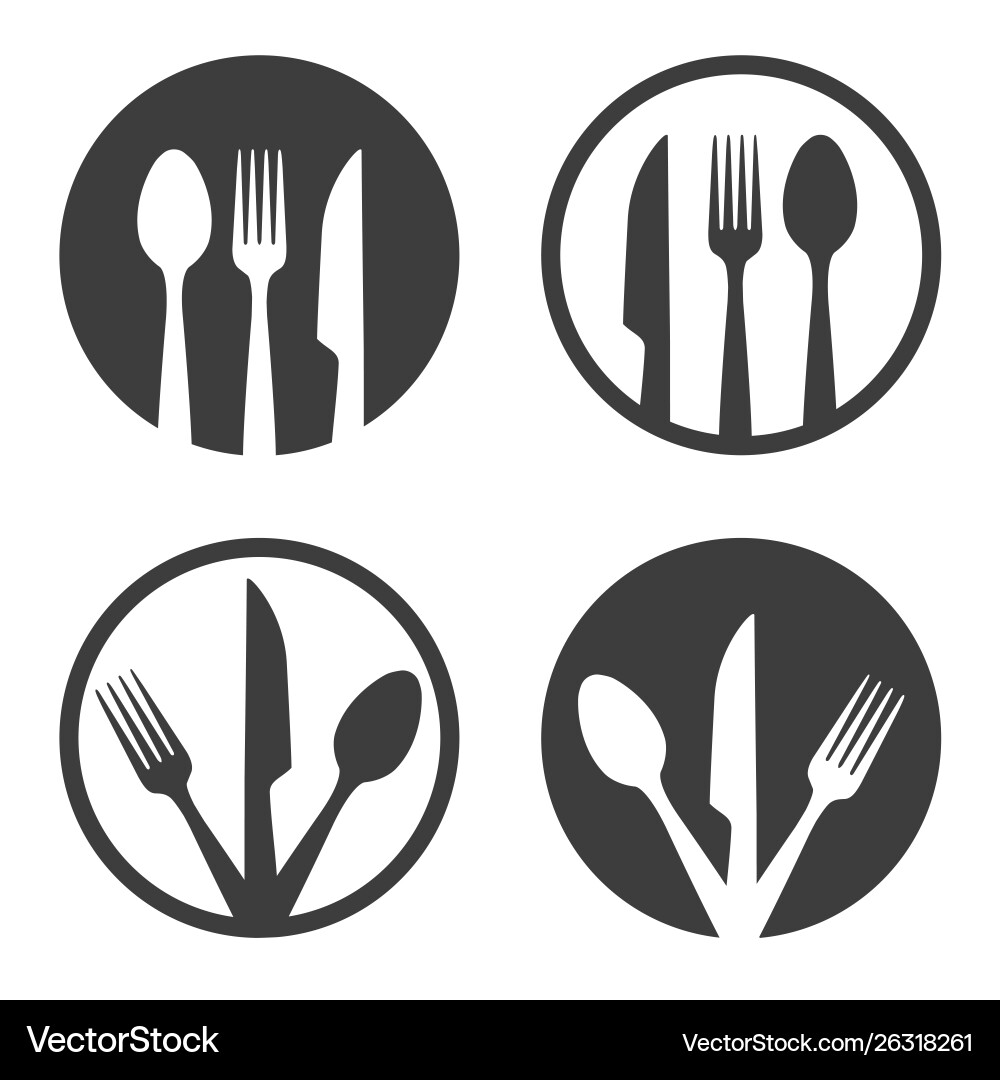 Dining Utensils & Tableware Royalty Free Vector Image