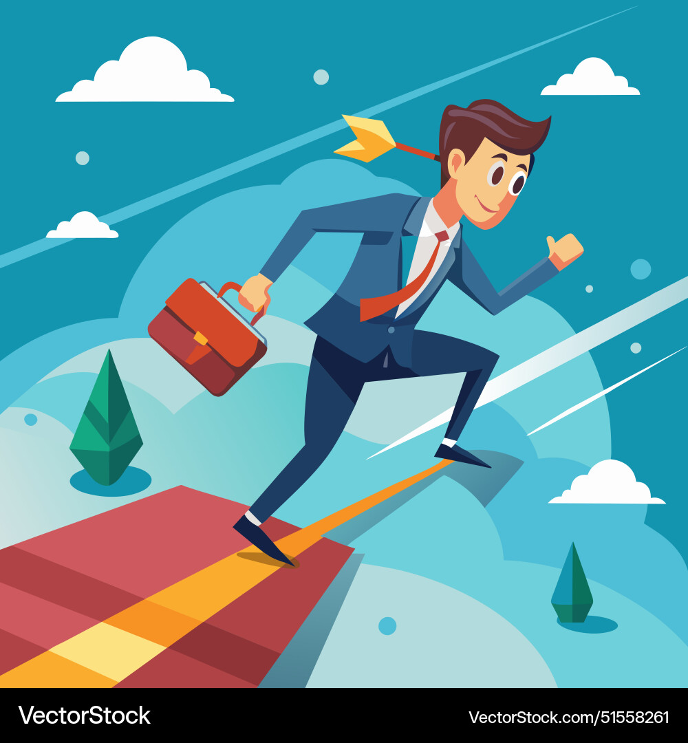 Overcome business obstacle blocker effort Vector Image Overcome business obstacle blocker effort Vector Image
