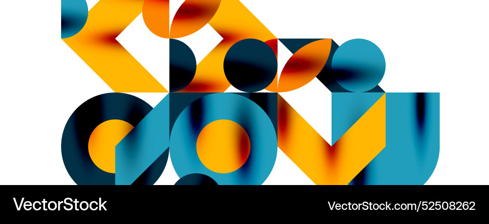 Circle pattern round elements with lines Vector Image