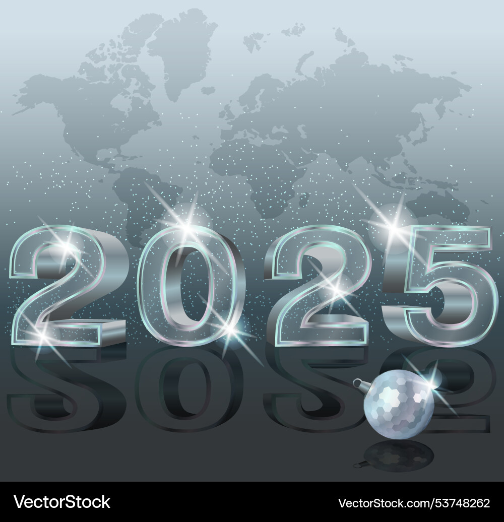 New 2025 year vip card Royalty Free Vector Image