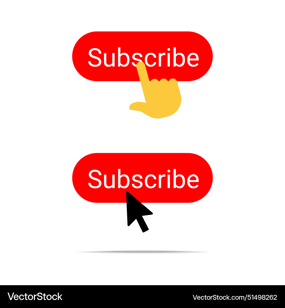 Set of sleek icons featuring like subscribe Vector Image