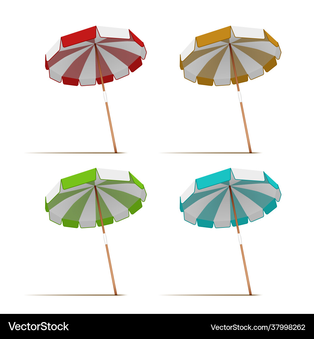 Summer beach sunshade sun copy space template Vector Image