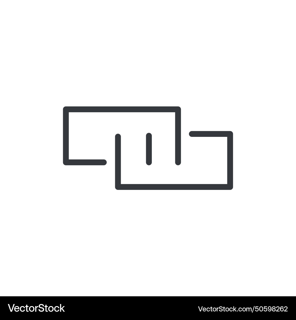 Url link icon hyperlink chain website Royalty Free Vector
