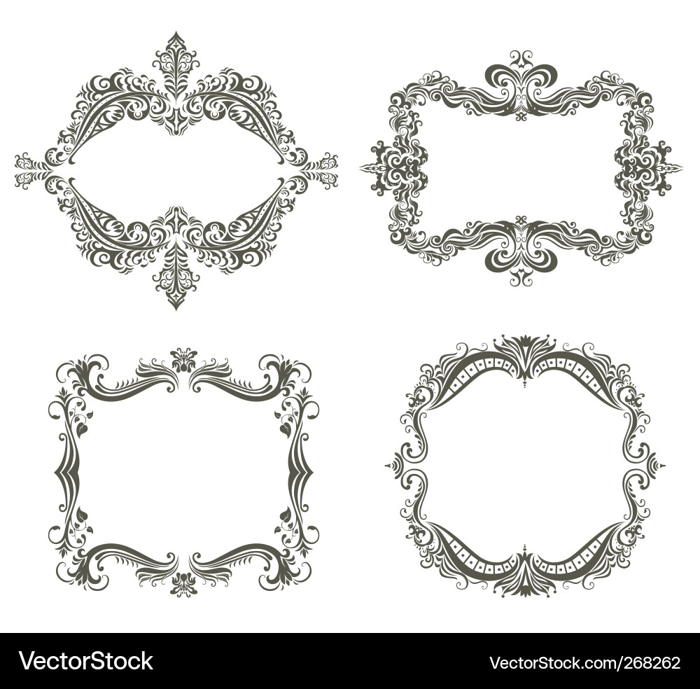 Vintage frame Royalty Free Vector Image - VectorStock