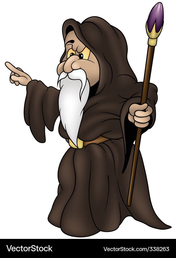 Magical Wizard Royalty Free Vector Image - VectorStock
