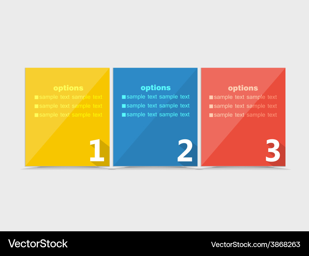 Numbered banners Royalty Free Vector Image - VectorStock