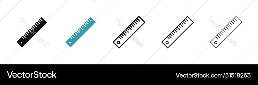 Ruler icon Royalty Free Vector Image - VectorStock