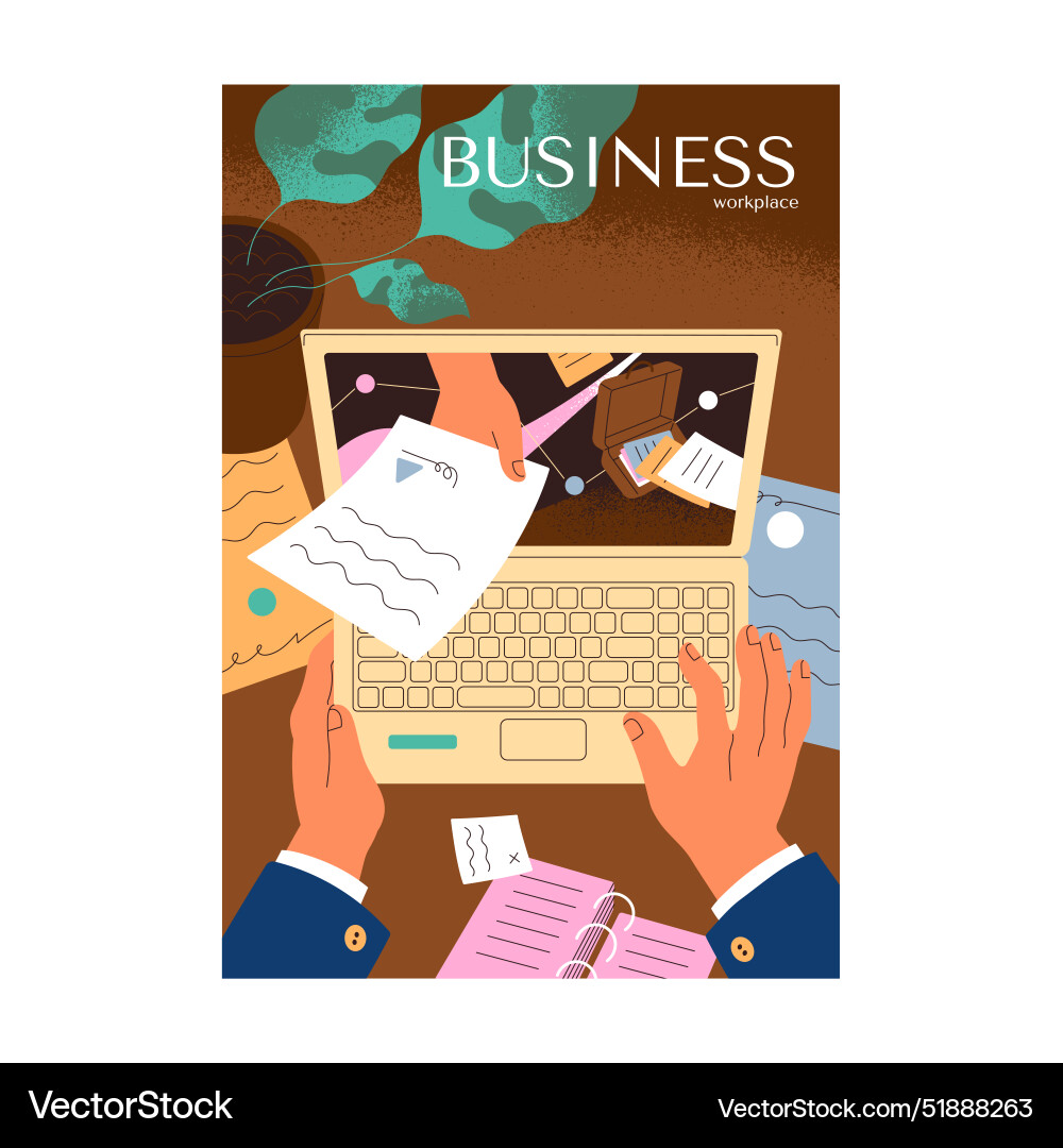 Worker gets job offer feedback task by email Vector Image