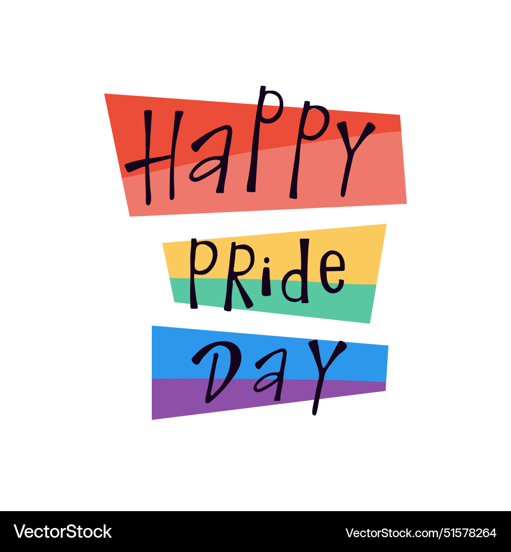 Happy pride day Royalty Free Vector Image - VectorStock