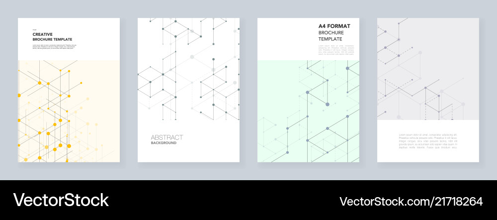 Minimal templates for flyer leaflet brochure Vector Image
