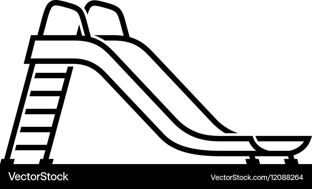 Slide playground for children icon Royalty Free Vector Image