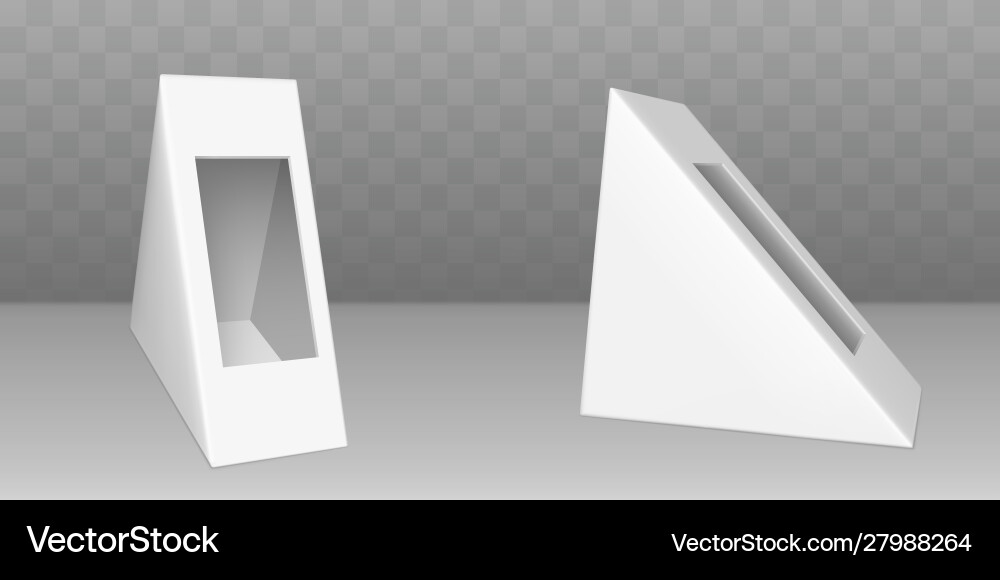 Triangle Cardboard Packaging Box Royalty Free Vector Image