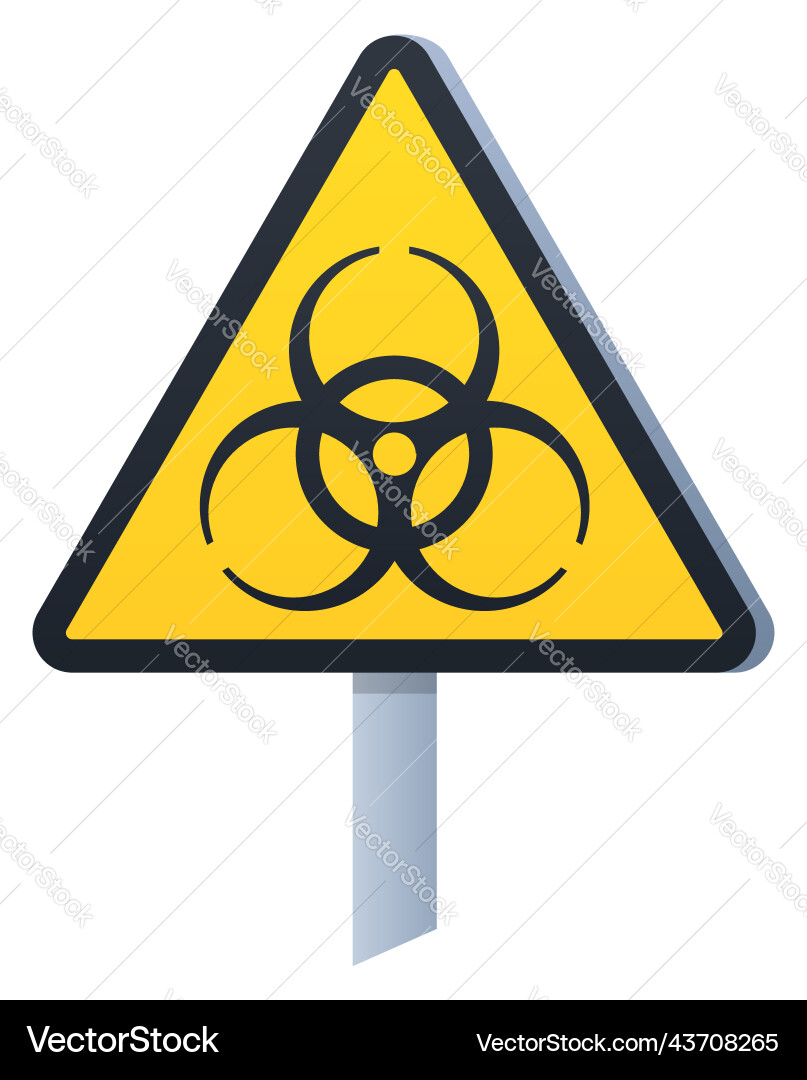 Biological threat - modern flat design style Vector Image