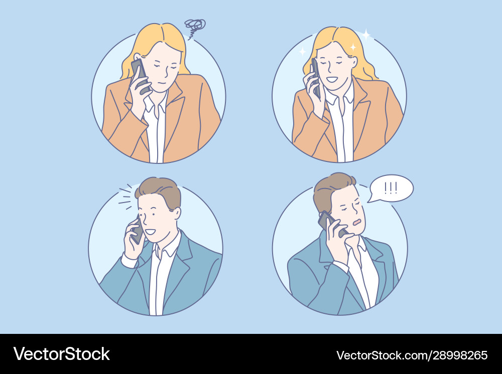 Communication negotiation good news bad Royalty Free Vector