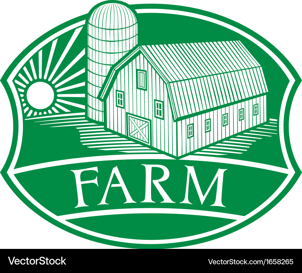 Farm symbol Royalty Free Vector Image - VectorStock