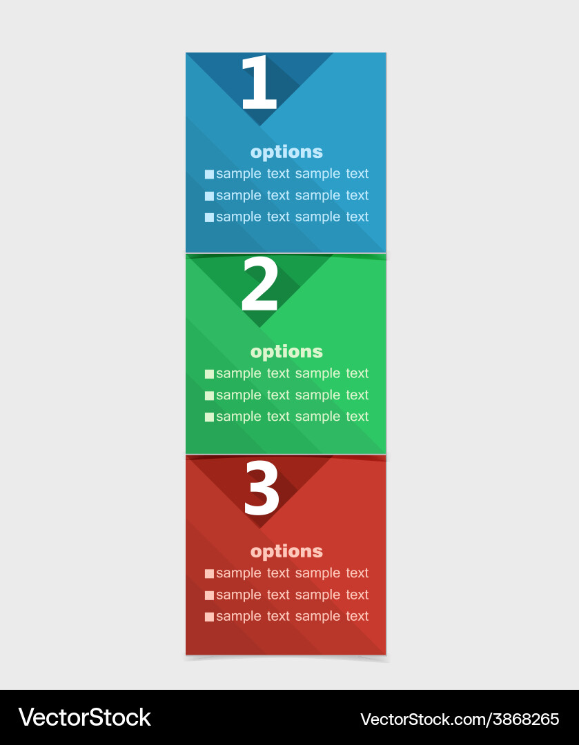 Numbered banners Royalty Free Vector Image - VectorStock