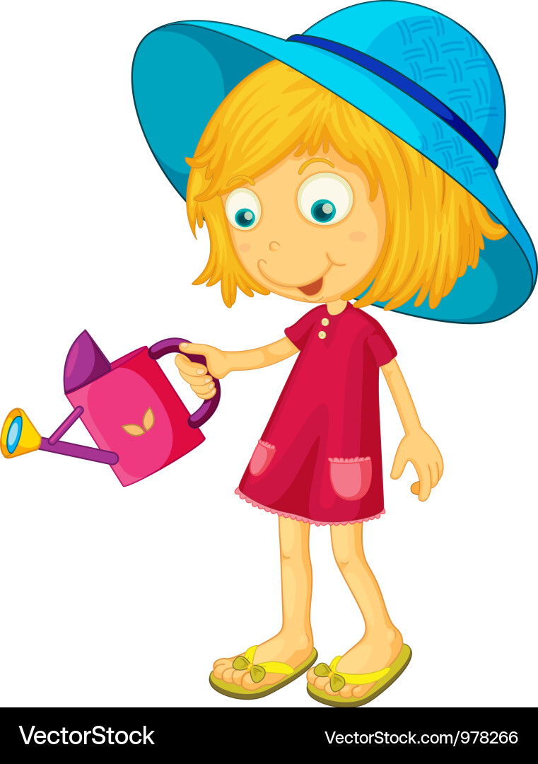 Cartoon girl Royalty Free Vector Image - VectorStock