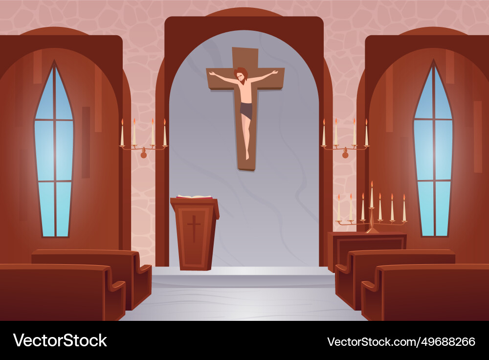 Church background religion concept Royalty Free Vector Image