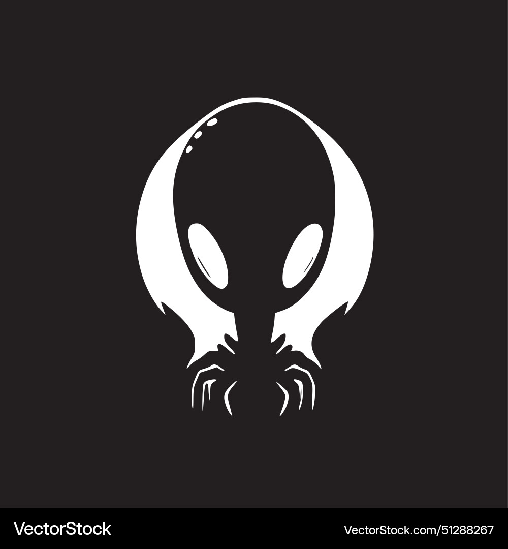 Alien - high quality logo ideal for t-shirt Vector Image