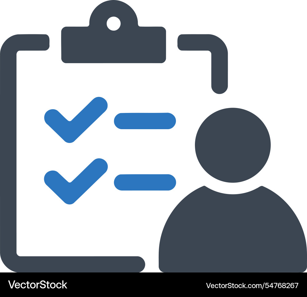 Checklist responsibility icon Royalty Free Vector Image