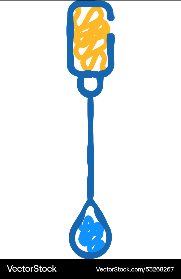 Pap smear tool icon doodle Royalty Free Vector Image
