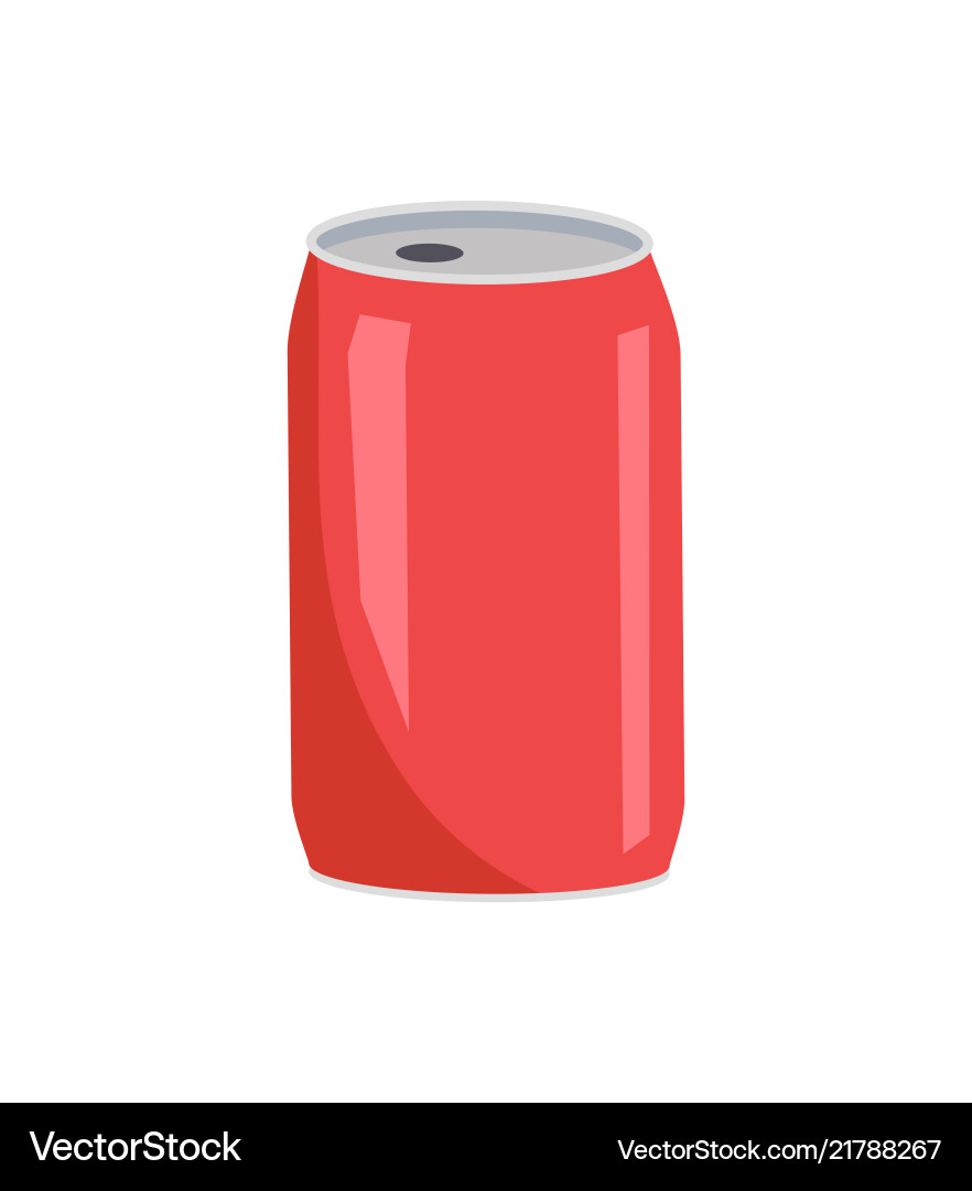 Red Coca-Cola Can Close-up Royalty Free Vector Image