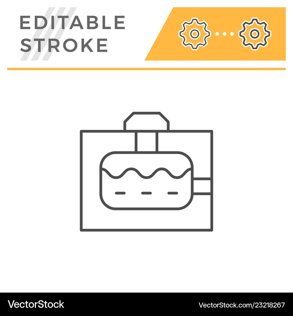 Sewerage tank line icon Royalty Free Vector Image