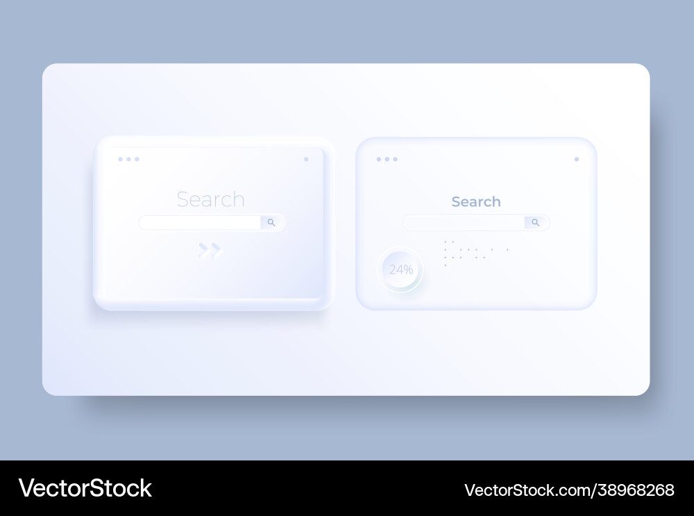 Modern white browser window Royalty Free Vector Image