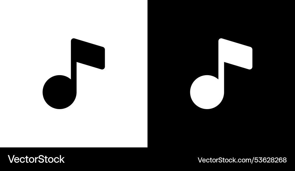 Music note icon set Royalty Free Vector Image - VectorStock