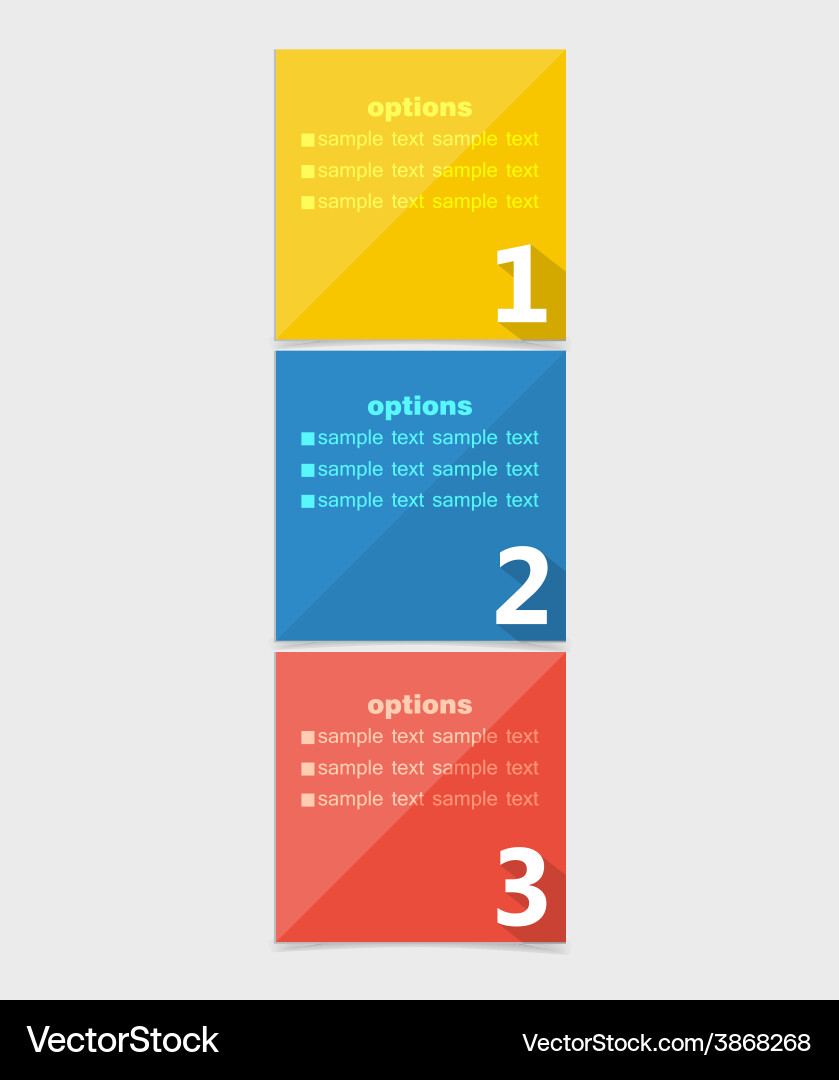 Numbered banners Royalty Free Vector Image - VectorStock