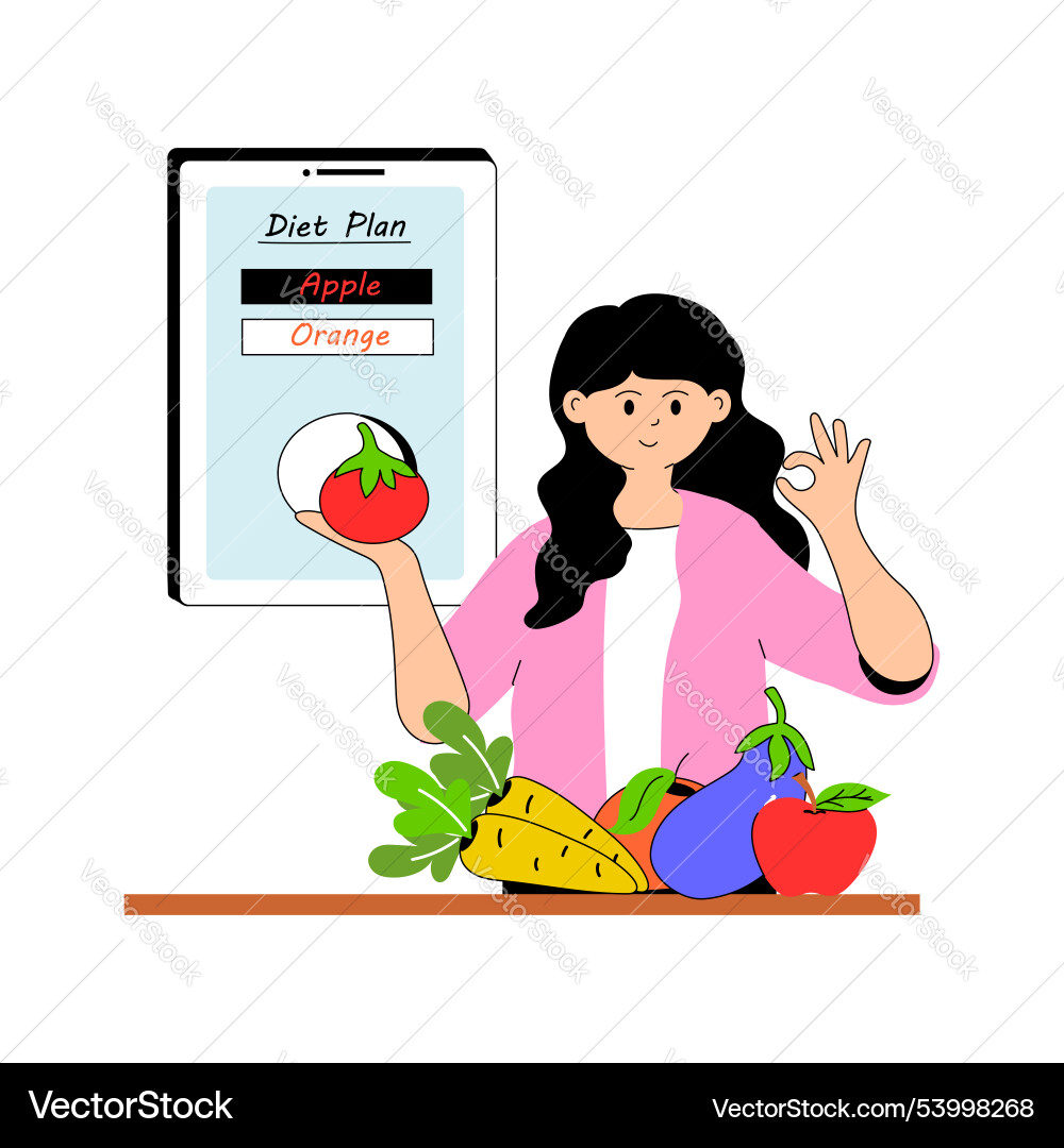 Nutritionist Royalty Free Vector Image - VectorStock