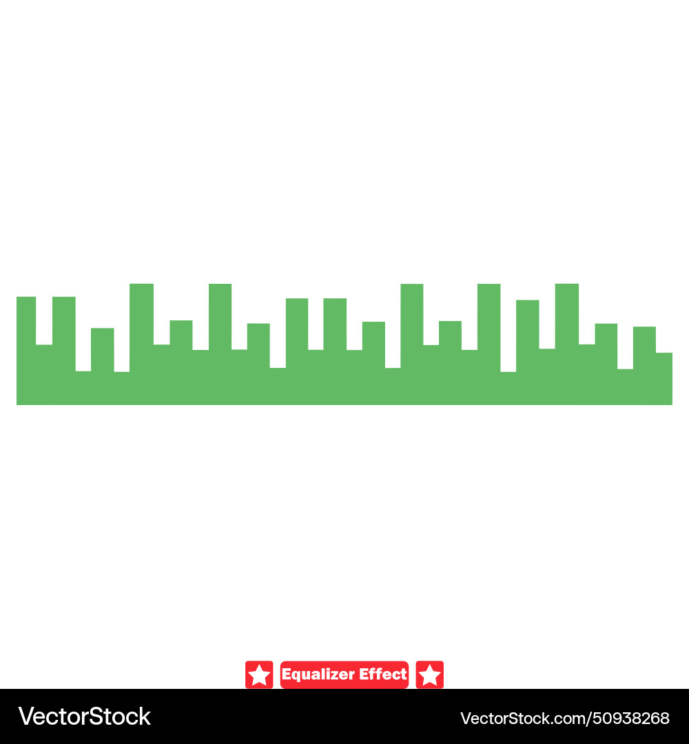 Rhythmic beats stylish equalizer assortment Vector Image