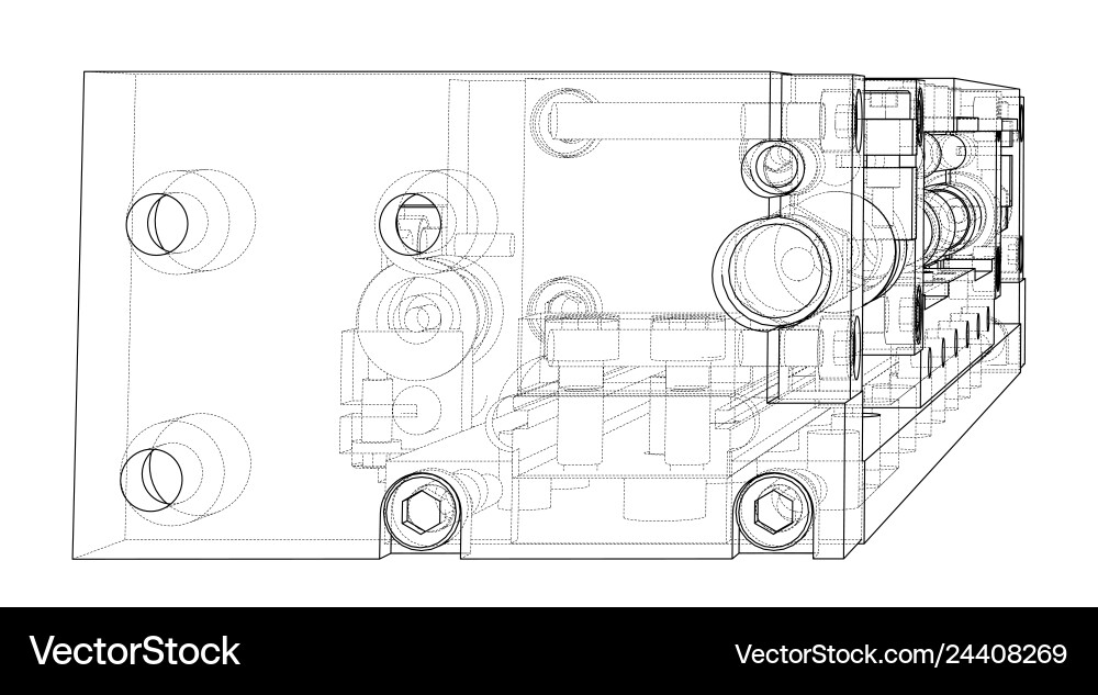 Abstract Industry Object Concept Royalty Free Vector Image
