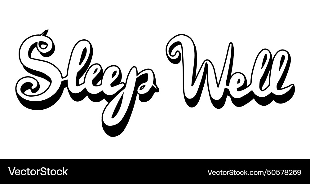 Hand drawn colorful calligraphic lettering Vector Image