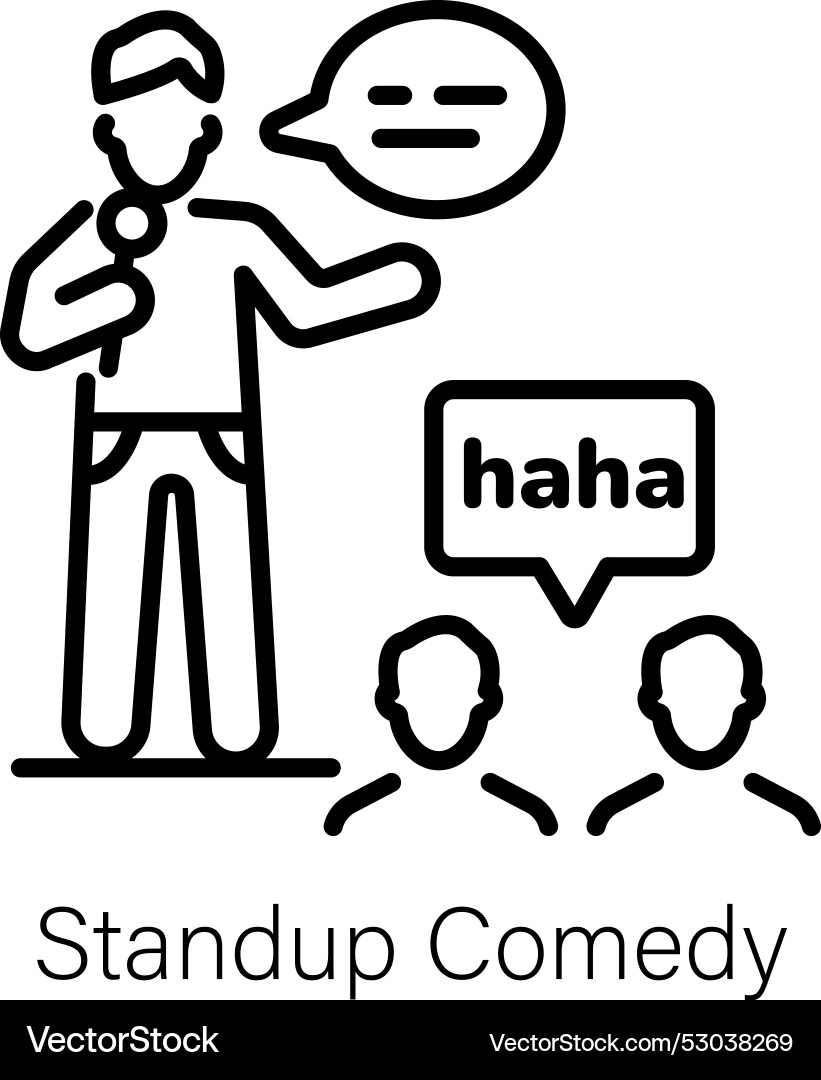 Standup comedy Royalty Free Vector Image - VectorStock