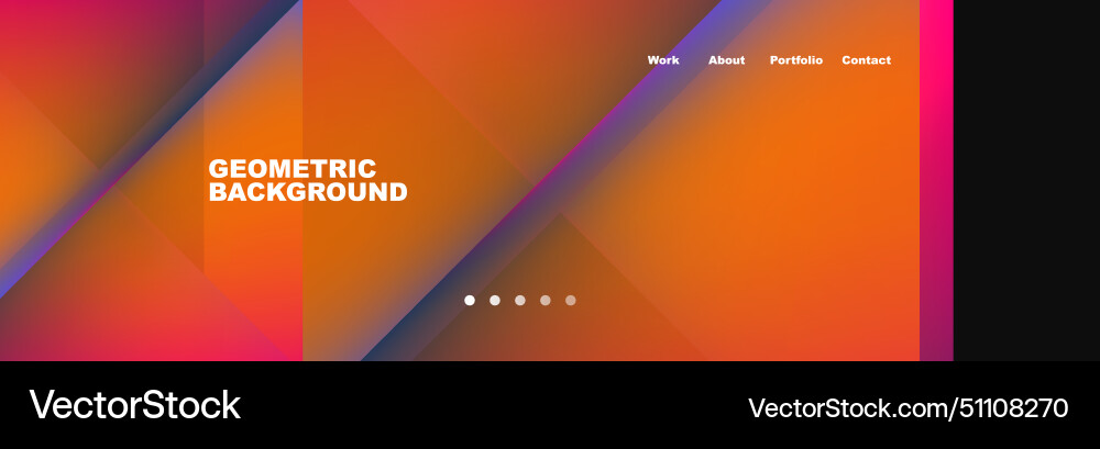 Amber and sky meet in a geometric backdrop Vector Image