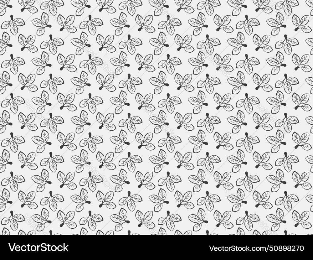 Hand drawn floral pattern design simple ornament Vector Image