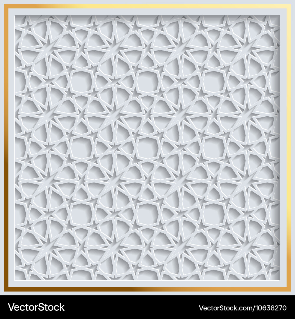 Islamic girih pattern background Royalty Free Vector Image