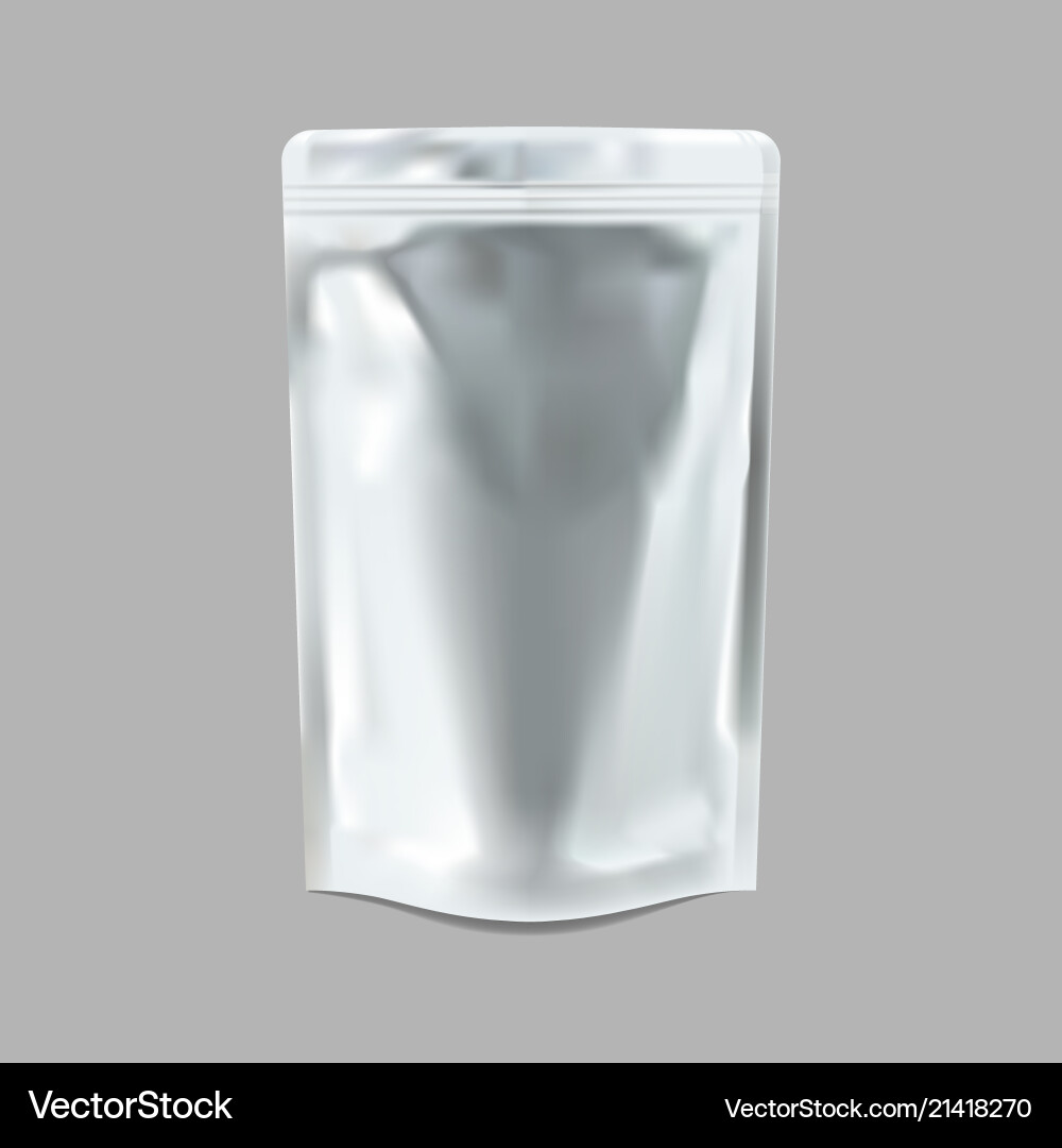 Realistic blank food packaging Royalty Free Vector Image