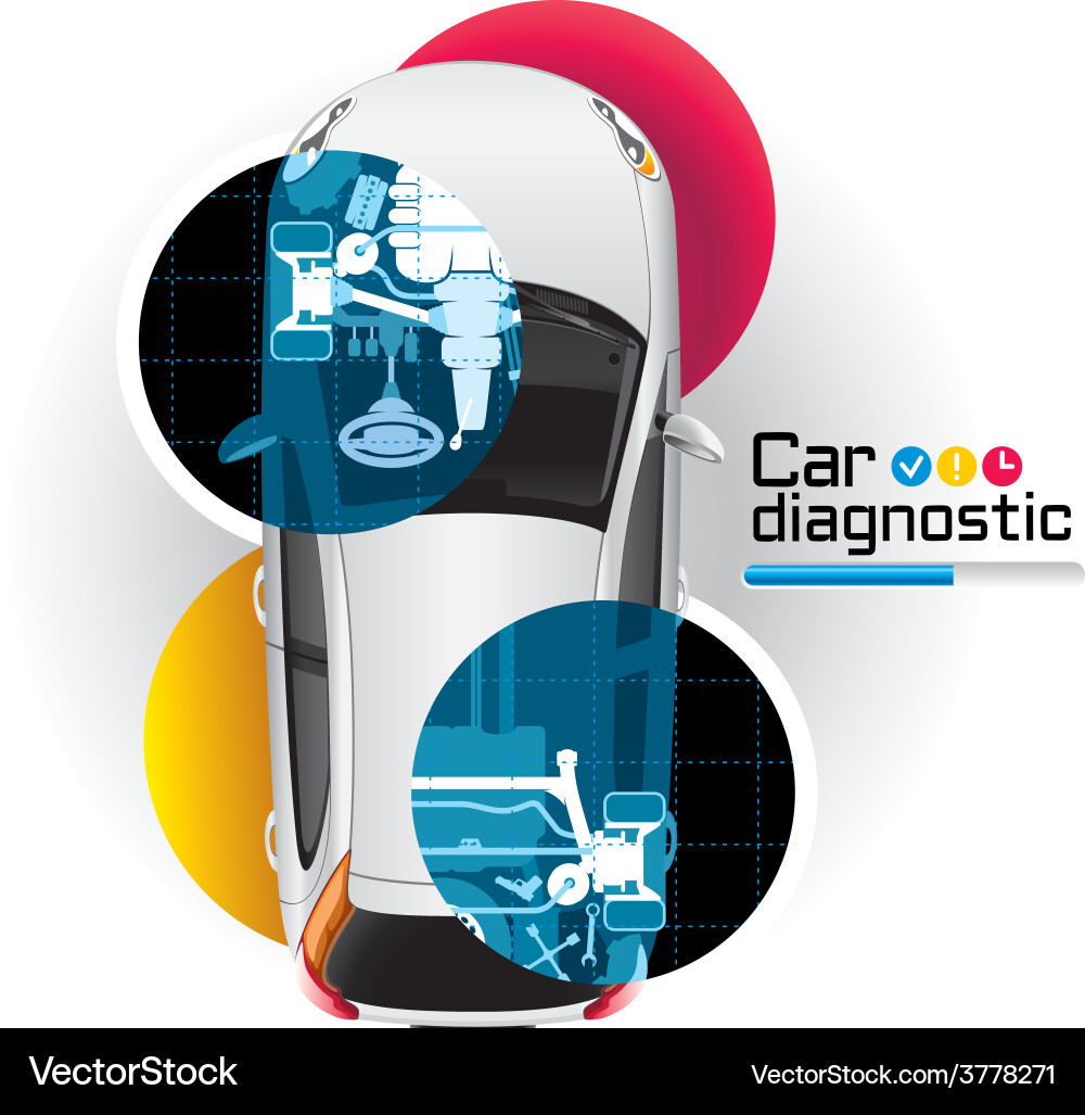 Car diagnostic Royalty Free Vector Image - VectorStock