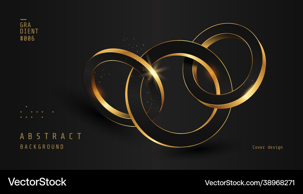 Golden Ring Abstract Background Royalty Free Vector Image