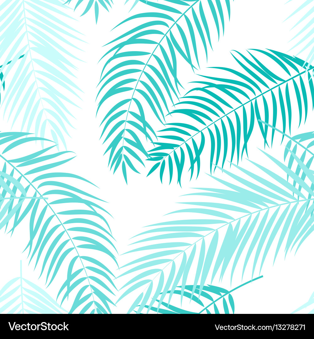 Palm Leaf Seamless Pattern Royalty Free Vector Image