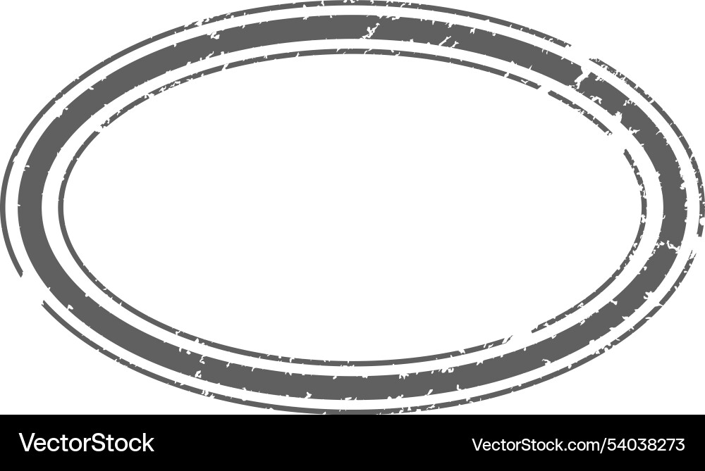 Grunge oval post stamp Royalty Free Vector Image