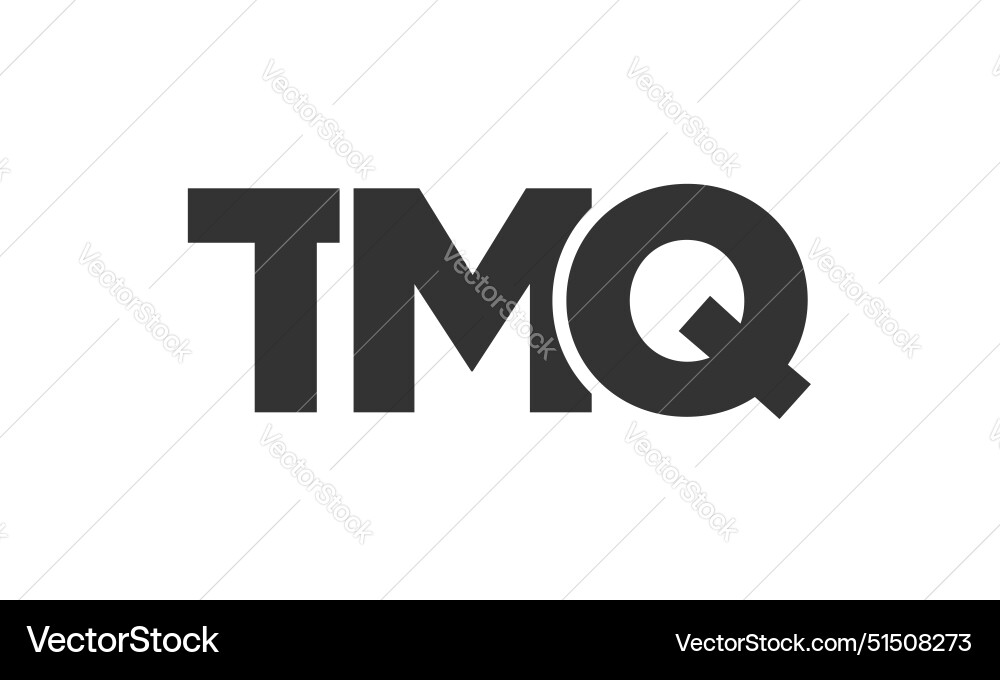 Tmq logo design template with strong and modern Vector Image