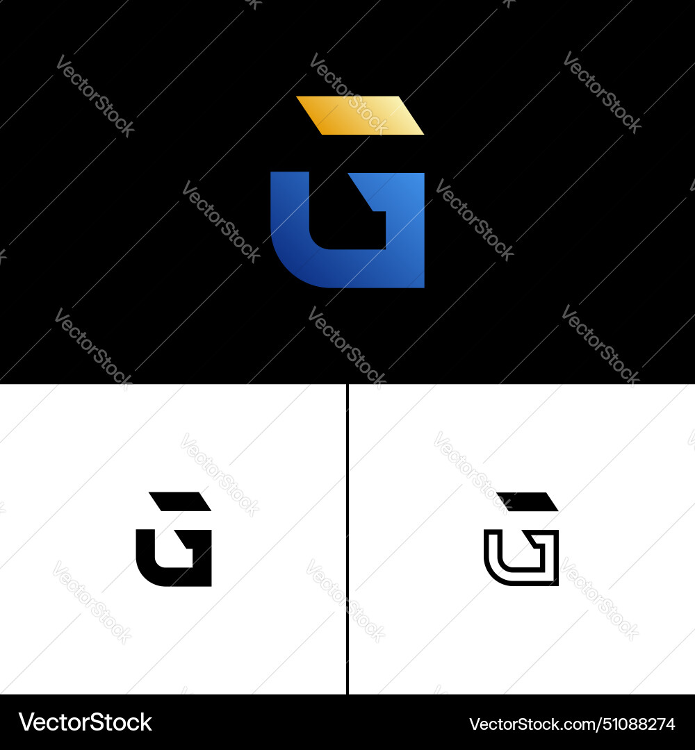 Letter set alphabet tech font Royalty Free Vector Image