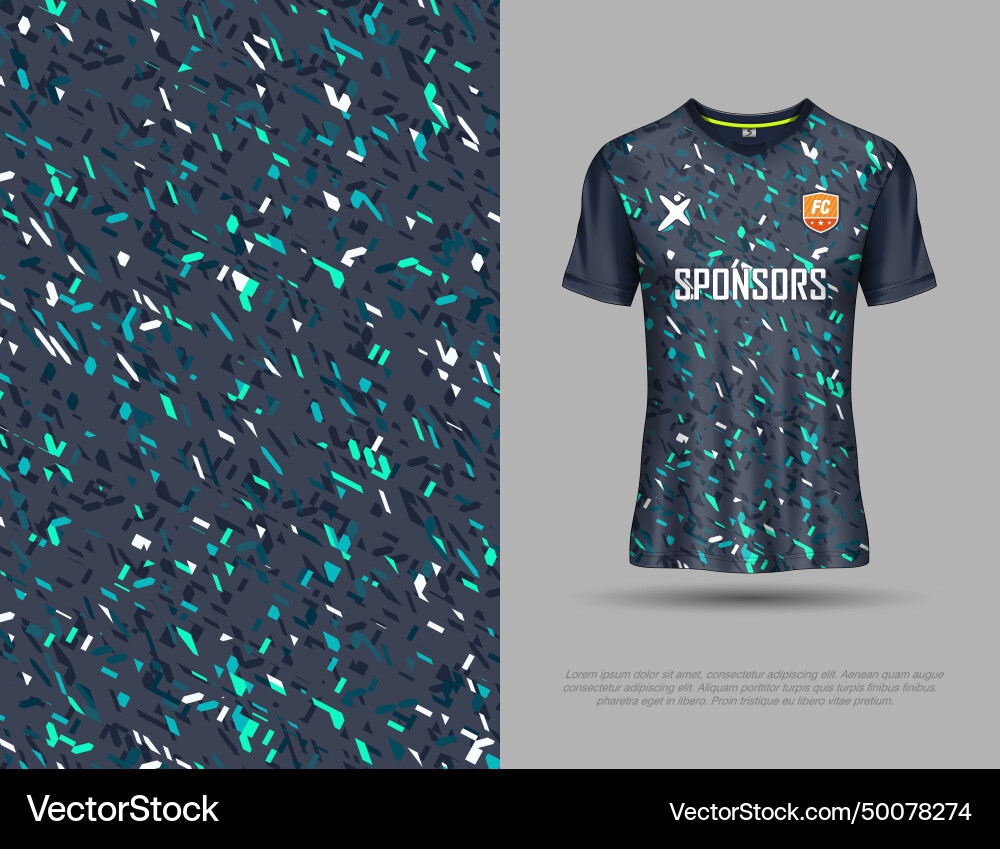 Soccer jerseys abstract texture background Vector Image